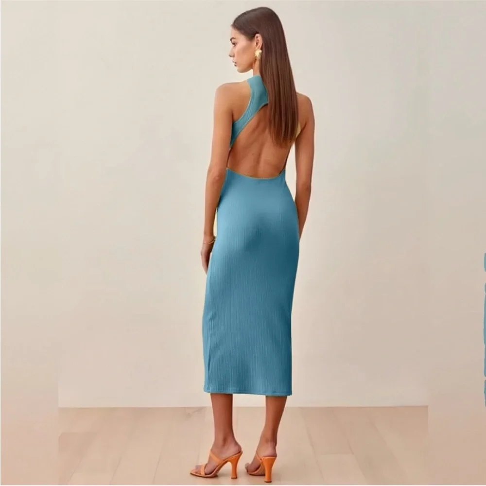 Reformation | Dresses | Reformation Sky Blue Maxi Dress | Poshmark
